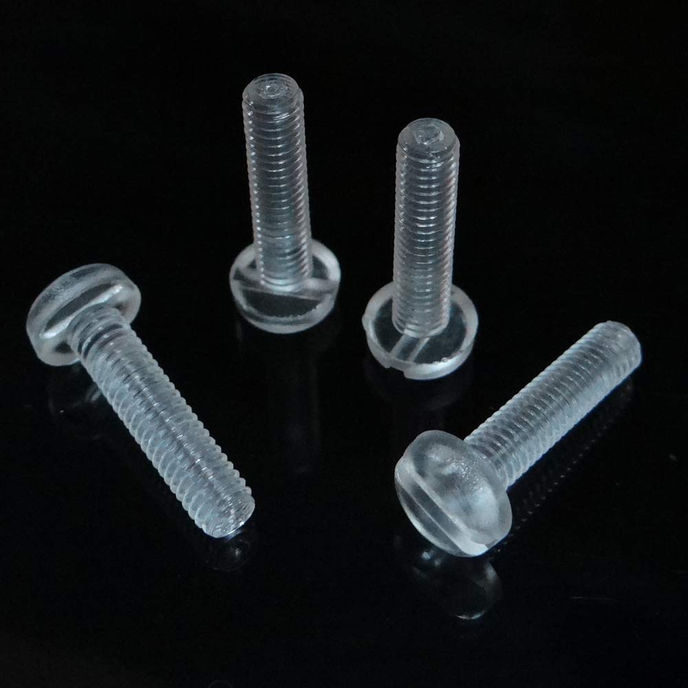 Akust M3.5x15mm Nylon Screw Slotted Pan Head Screw 20pcs