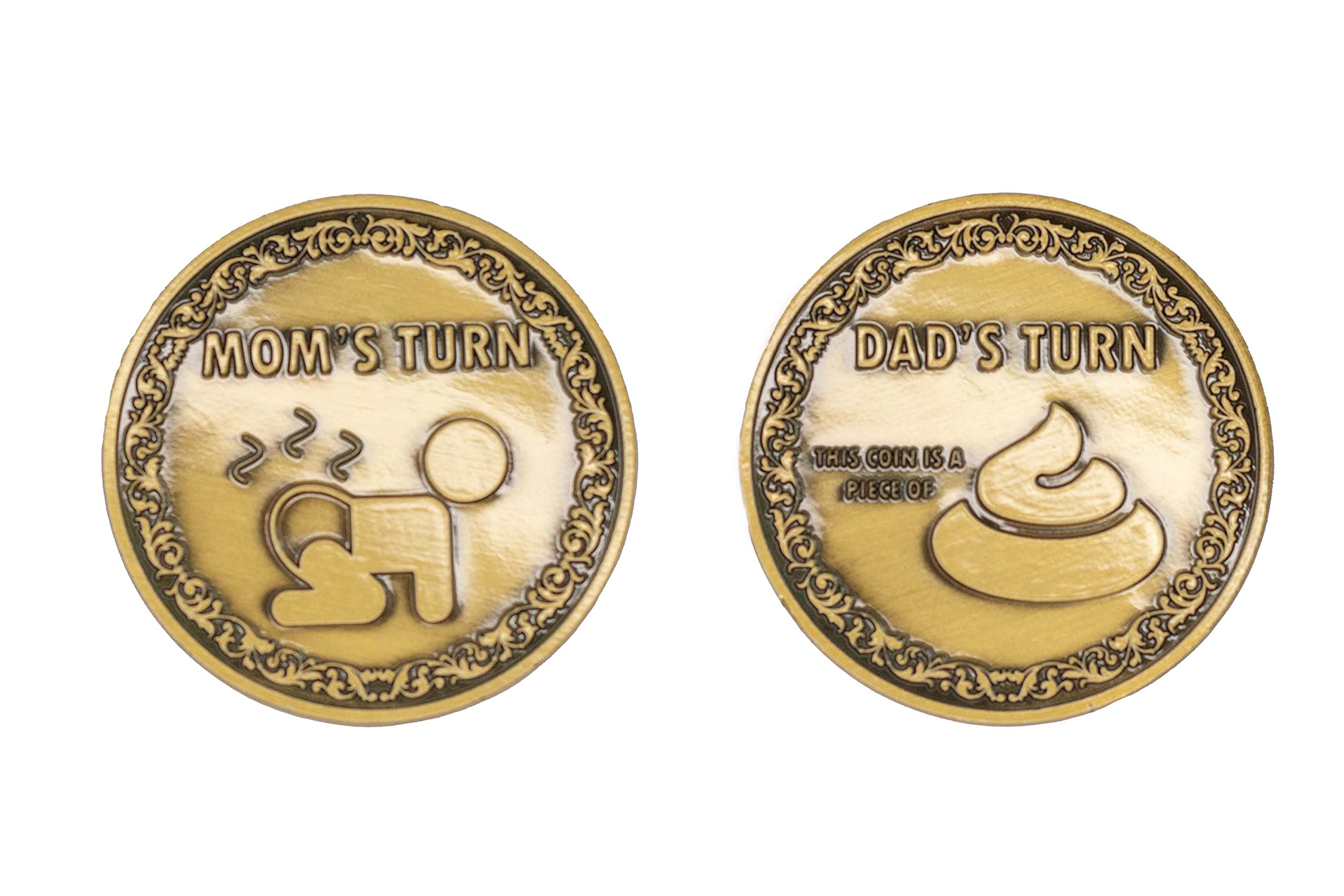 Prosperous Goods TOKENZ New Mom Gift Decision Coin | New Mom Gifts for Women Mom to Be Gift New Dad Gifts for New Mom Pregnant Mom Gifts for New Parents Funny for New Dad to Be Gifts for Baby Shower