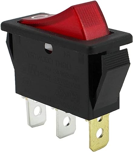 120927-24 120 Volt Rocker Switch Lighted On Off for FMI Desa Electric Fireplaces(1 PCS)