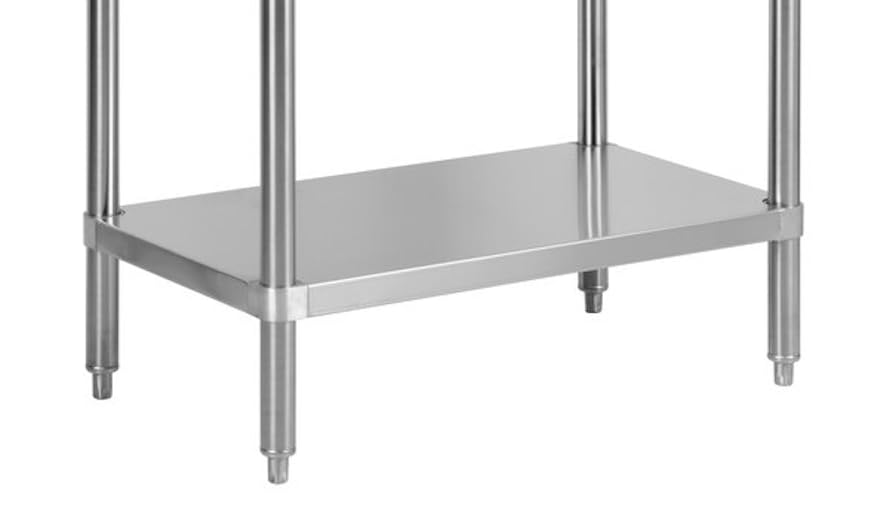 24x36 16-Gauge 304 Stainless Steel Commercial Work Table with Undershelf Professional-Grade Table Versatile Kitchen Table Chef's Dream Table