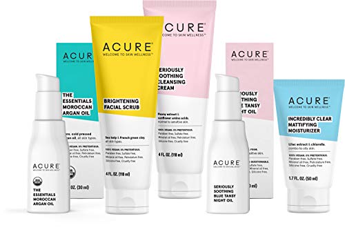 Acure Seriously Soothing SPF 30 Day Cream | 100% Vegan | For Dry to Sensitive Skin | Blue tansy & Niacinamide - Soothes & Provides Sunscreen | 1.7 Fl Oz