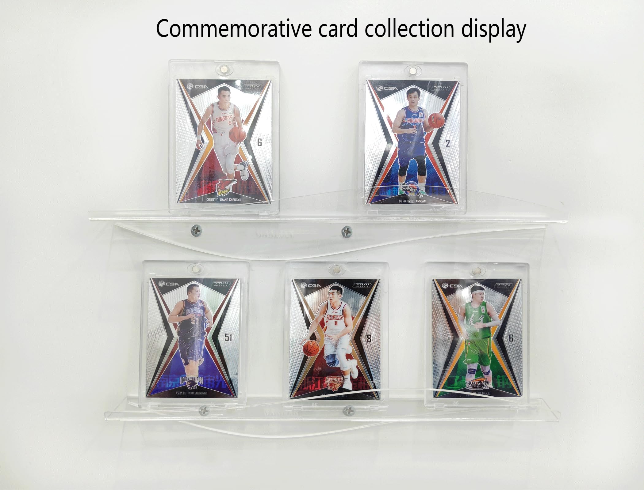 12'' Transparent Acrylic Wall Bookshelf Display Stand, Wall Mounted Storage Rack, Character Statue Picture Display Stand, Photo Frame Storage Rack, Wall Mounted Bookshelf, Cosmetics Display Cabinet