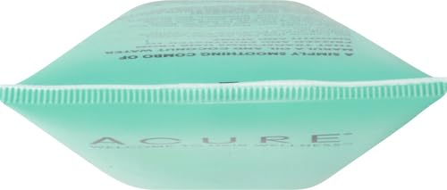 Acure Simply Smoothing Shampoo, Water, Coconut & Marula Oil, 100% Vegan, Performance Driven Hair Care, Smooths & Reduces Frizz, White/Blue, 8 Fl Oz