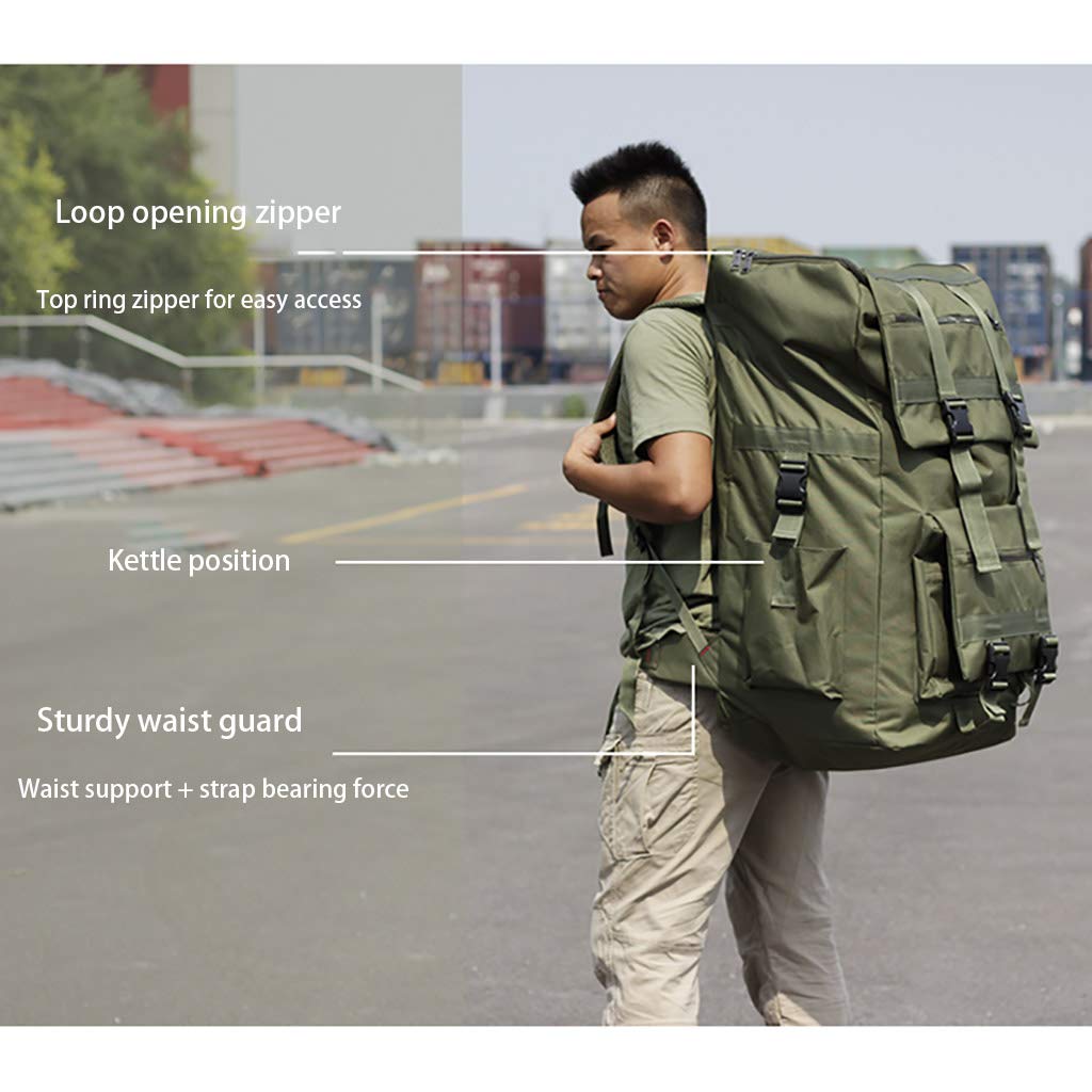120L Tactical Hiking Daypack, large capacity,Hiking Backpack for Outdoor Camping,Widened shoulder strap design to relieve stress for Climbing Camping Touring,A