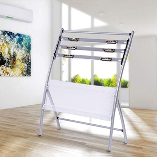 Book Shelf Magazine Rack Newspaper Holder Storage Rack Files Rack Metal Stratification Freestanding Display Rack Materials Robust 63.5X27X82CM MUMUJIN