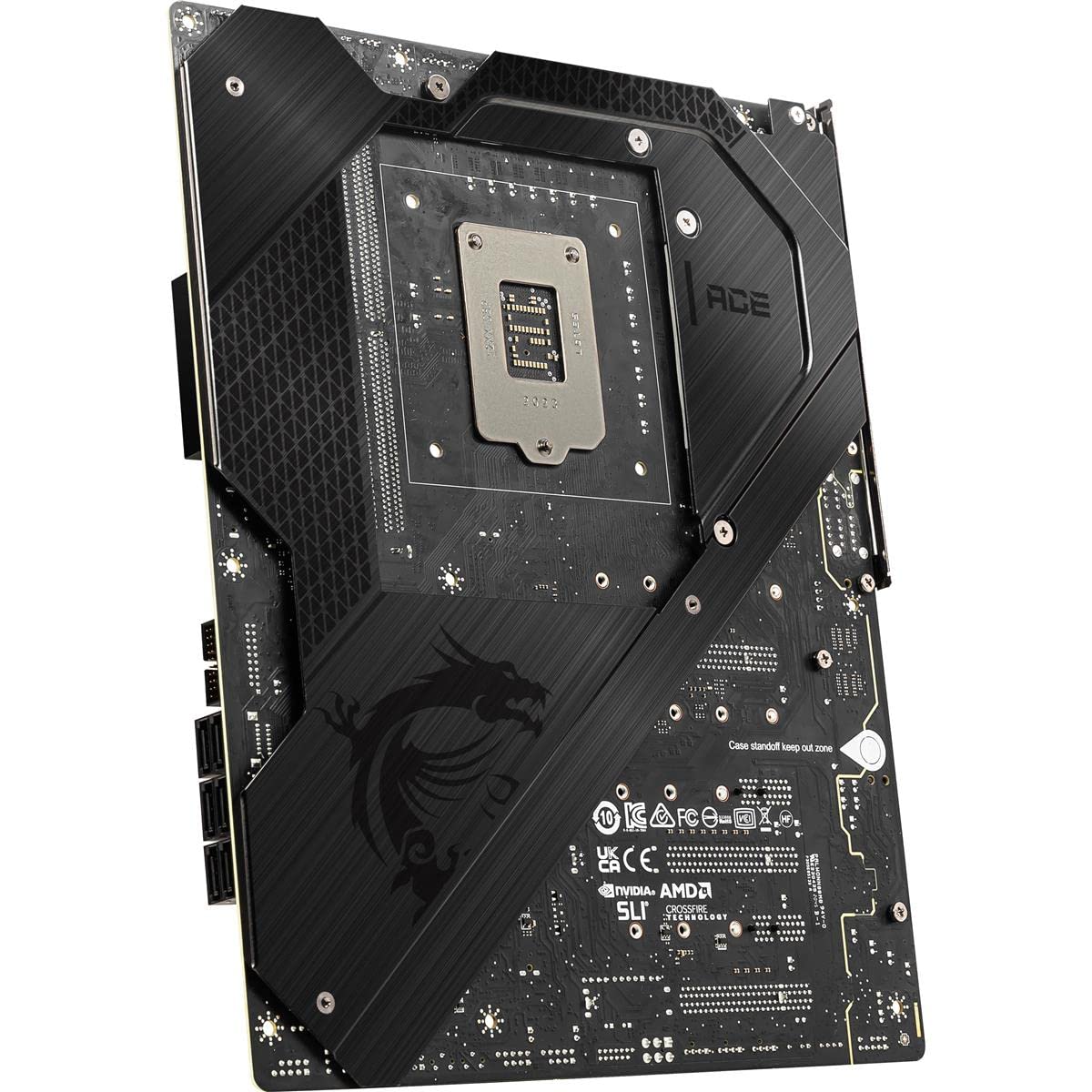 MSI MEG Z590 ACE Gaming Motherboard (ATX, 11th/10th Gen Intel Core, LGA 1200 Socket, SLI/CFX, DDR4, PCIe 4, M.2 Slots, USB 3.2 Gen 2, Wi-Fi 6E, Mystic Light RGB)