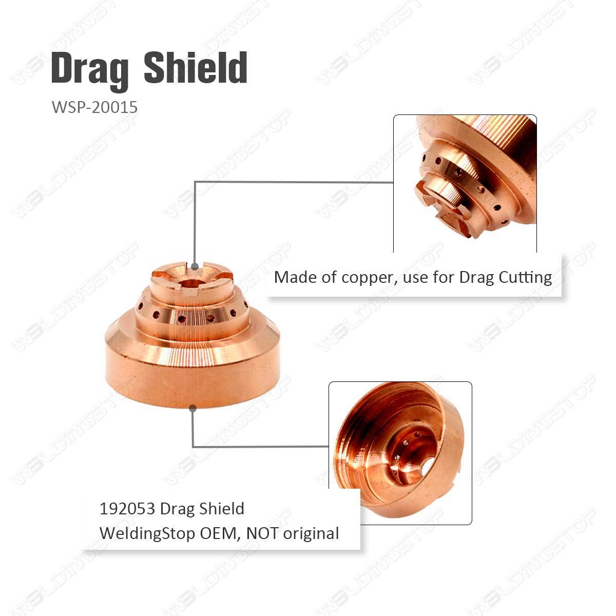 192053 Plasma Cutting Shield Cap/Deflector 55A 50A for Miller ICE-50C ICE-55C Torch