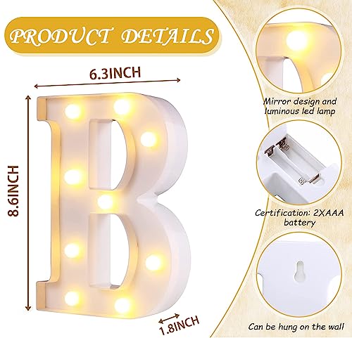 4 Warm White BABY Marquee Light Up Letters, Large BABY Led Light Sign, Perfect for Baby Shower Birthday Home Bedroom Nursery Room Table Wall Decor