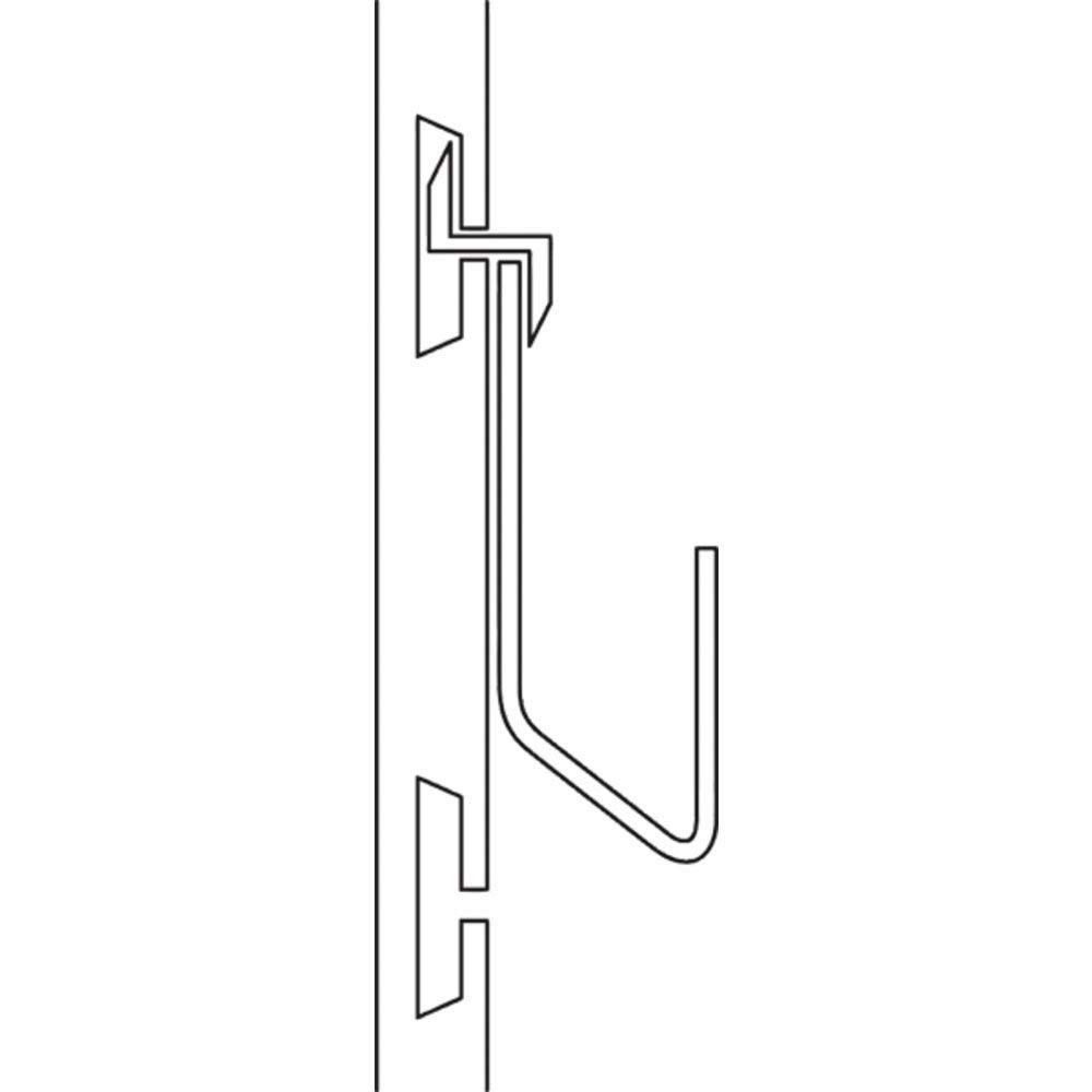 11 3/4" Slatwall Greeting Card Holder, Open Ends, 53210