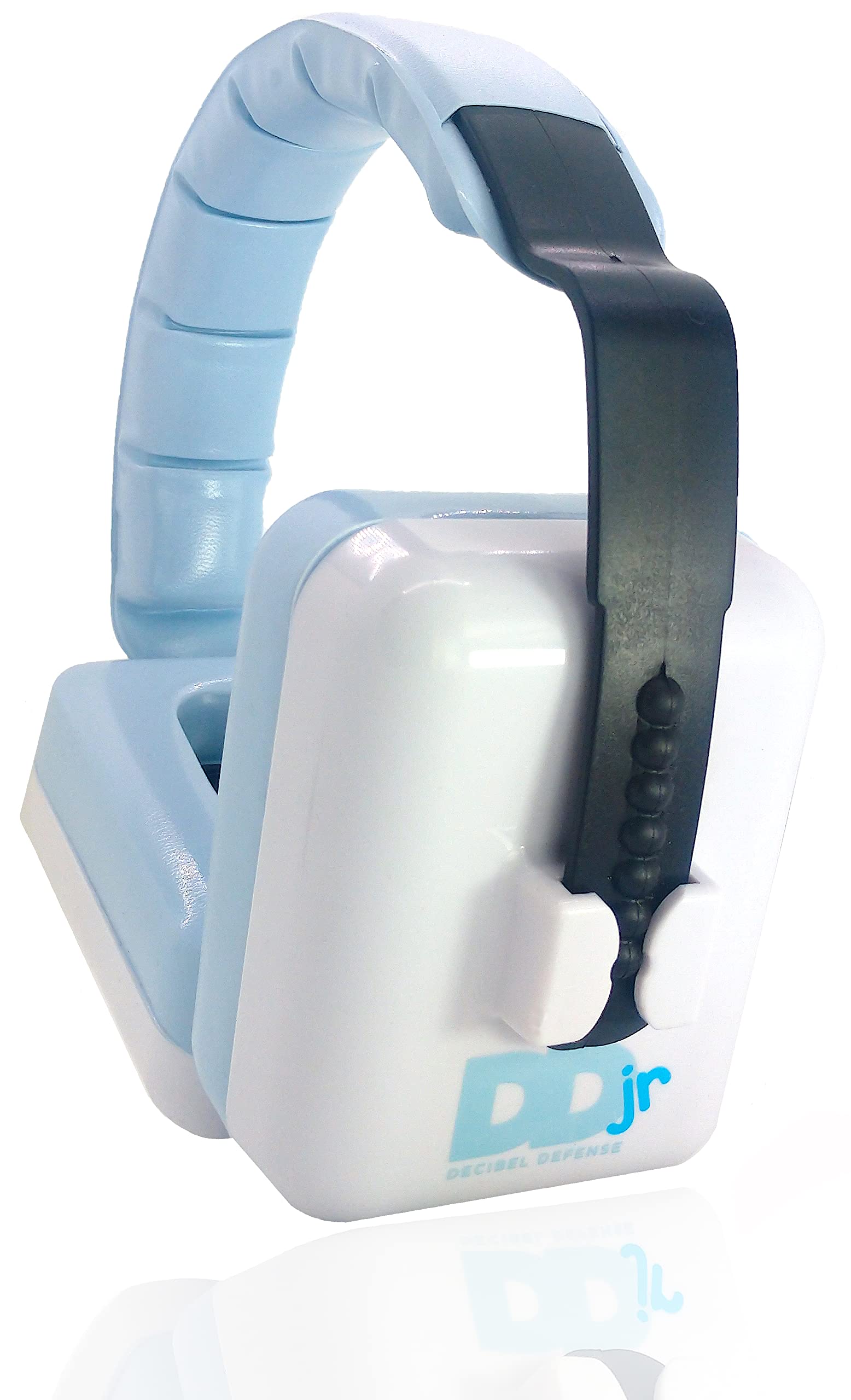 DECIBEL DEFENSE Junior Kids Ear Protection 28dB NRR Noise Reduction Hearing Protection Earmuffs for Infants Babies & Toddlers, Blue, Regular