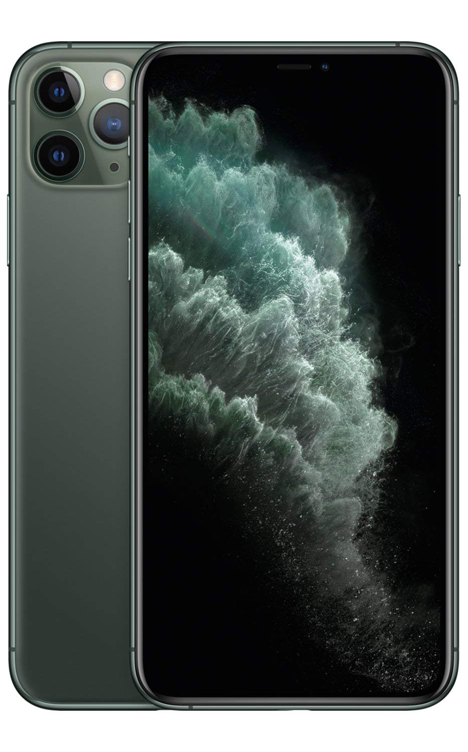 Apple iPhone 11 Pro Max, US Version, 64GB, Midnight Green - AT&T (Renewed)