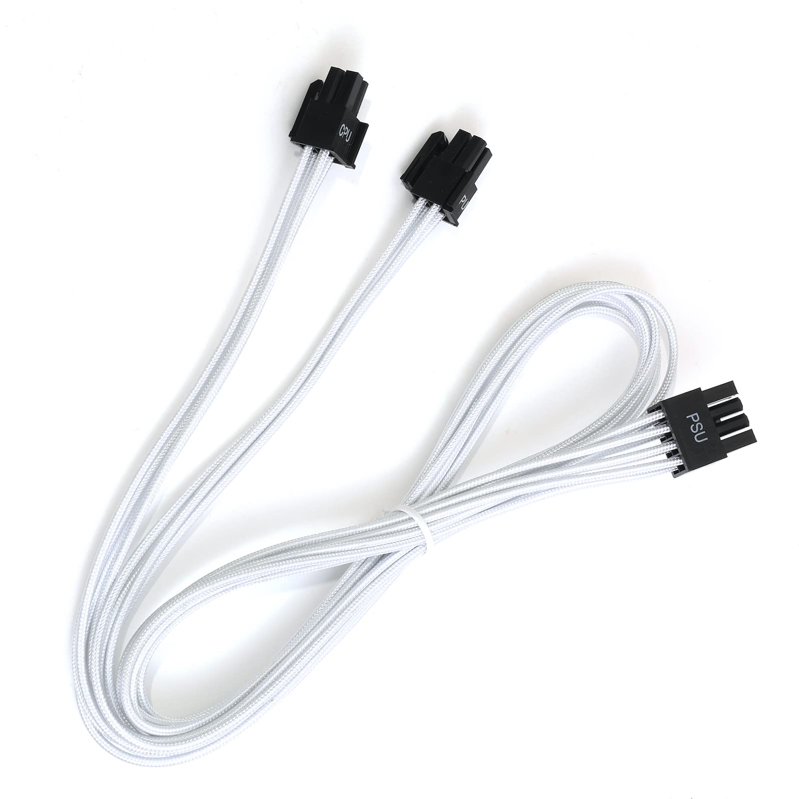 18AWG CPU Cable for EVGA, 70CM Male to Male PSU 8 Pin to 4+4 Pin EPS Sleeved Cable for EVGA G+ G2 G3 G5 G6 GA GM GT P2 P3 P5 P6 P+ T2
