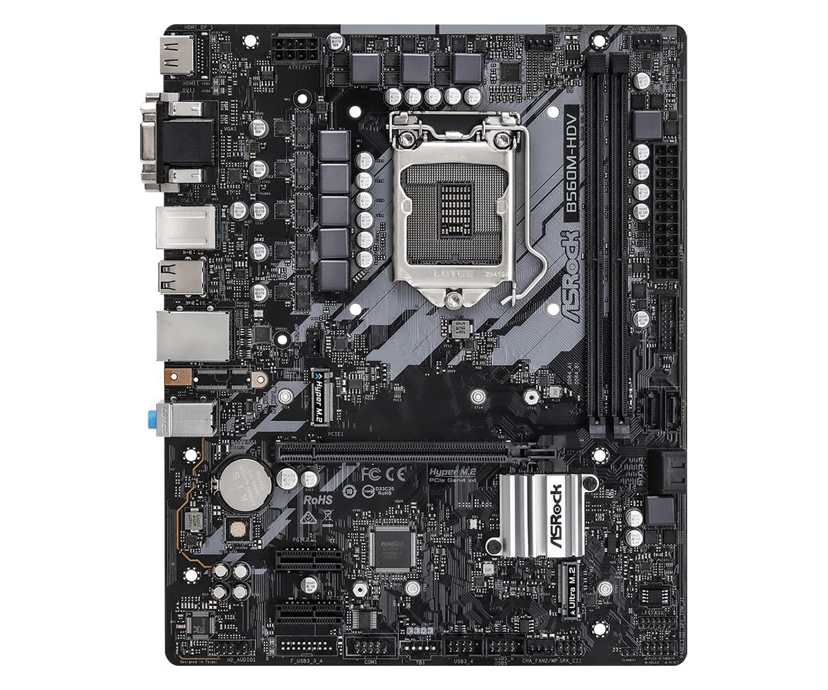 ASROCK B560M-HDV INTEL SOCKET1200 for INTEL 10TH/11TH GEN CORE