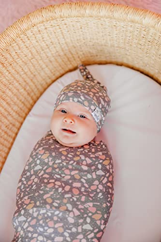 Copper Pearl Large Premium Knit Baby Swaddle Receiving Blanket Gemini