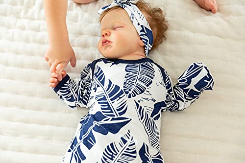 Baby Be Mine Mommy & Me Delivery Robe with matching Baby Receiving Gown & Hat Set (L/XL pre pregnancy 12-18, Serra)