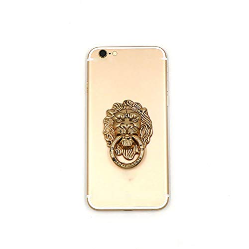 3 Pcs Lion Pattern Cell Phone Ring Stand Holder Colorful Cute Pattern Painted Universal Metal Buckle Tablet Finger Ring Kickstand for All Phones Tablets