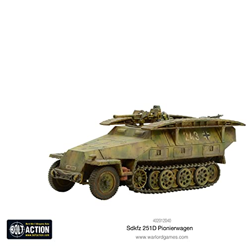 Bolt Action Sd.Kfz 251/7 Ausf D Half-Track Pionierwagen 1:56 WWII Military Wargaming Plastic Model Kit 402012040
