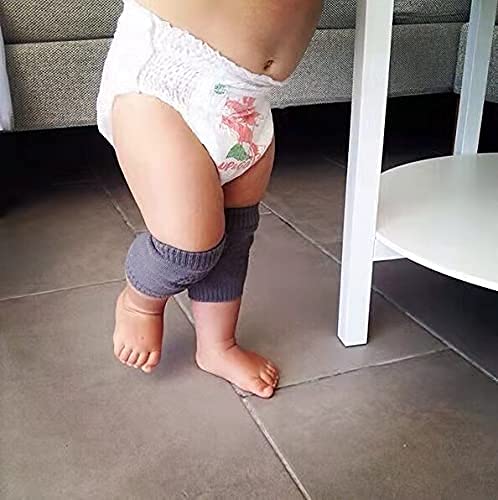 Baby Crawling Knee Pads Toddler Leg Warmer Safety Protective Cover Toddlers Learn to Socks Children Short Kneepads(5 Pairs)