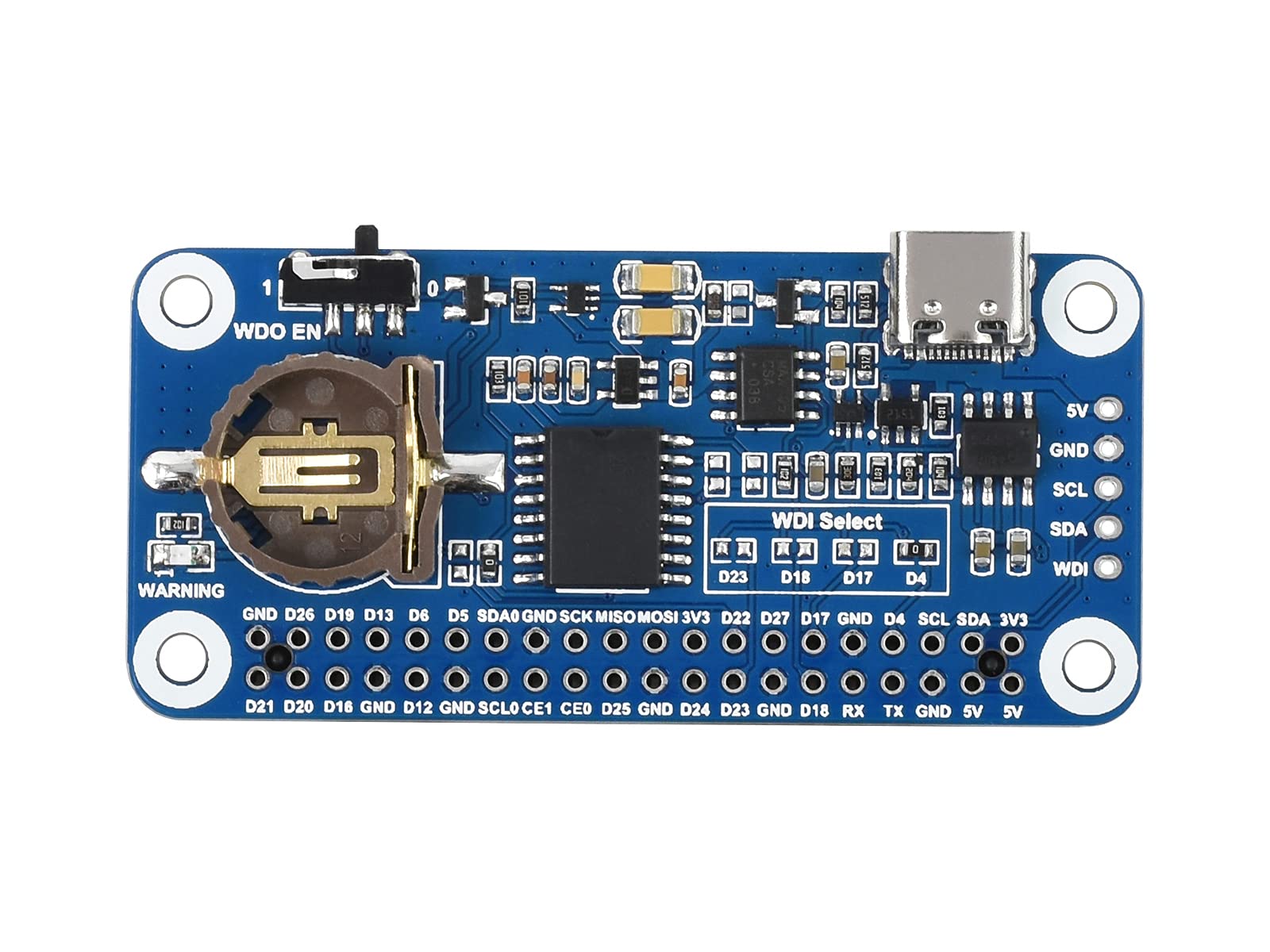 Waveshare RTC WatchDog HAT for Raspberry Pi Auto Reset High Precision RTC Real time clock Compatible with Jetson Nano