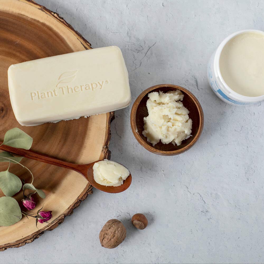 Plant Therapy Organic African Shea Butter Raw, Unrefined USDA Certified16 ounce Bar 100% Pure, Natural Moisturizer For Dry, Cracked Skin, Best for DIY