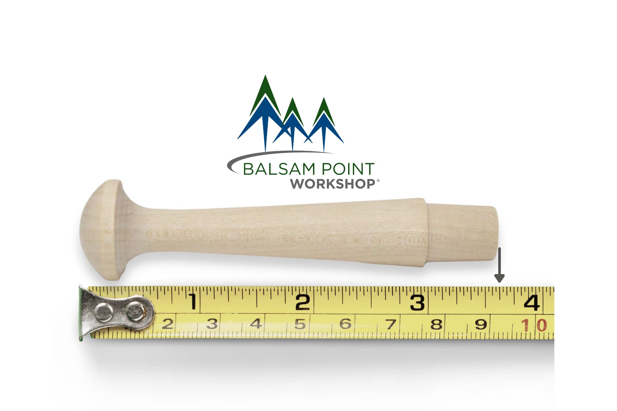 3-1/2 Inch Shaker Pegs with 5/8 Inch Tenon - 10-Pack - Unfinished Hardwood Birch Wooden Hooks, for Coat Wall Racks, Towel Hanging, Cups or Mugs - Use for Crafting, Woodworking and DIY Projects