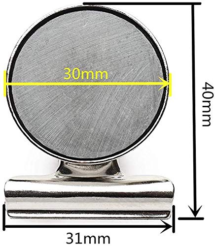 50Pack Fridge Magnets Refrigerator Magnets Magnetic Clips with Black Flannelette for Scratch Safe - Perfect Office Magnets,Photo Magnets
