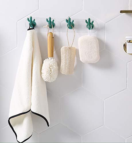 Cactus Wall Hooks, Coat Rack Wall Mounted Hanger Hat Hooks Robe Hook Entryway Wall Hangers Hooks Modern Decor Wall Decoration for Coats, Hoodies, Hats, Scarves, Purses, Bath Towels, Clothing