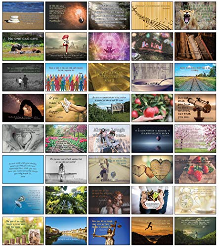 40 Mindfulness, Inspirational and Motivational Postcards