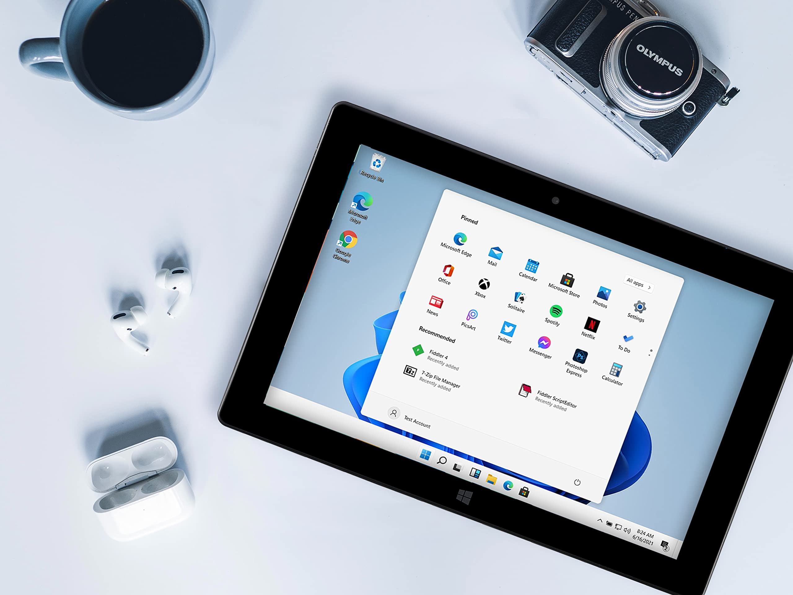 10.1" Windows 11 Full HD Tablet with Docking Keyboard - 2 in 1 Laptop / Ultra Slim Tablet PC - FWIN232 PRO S3, 8GB RAM, 256GB Storage, N4120 Quad-Core CPU, FHD (1920x1200), M.2 SATA Expandable Storage