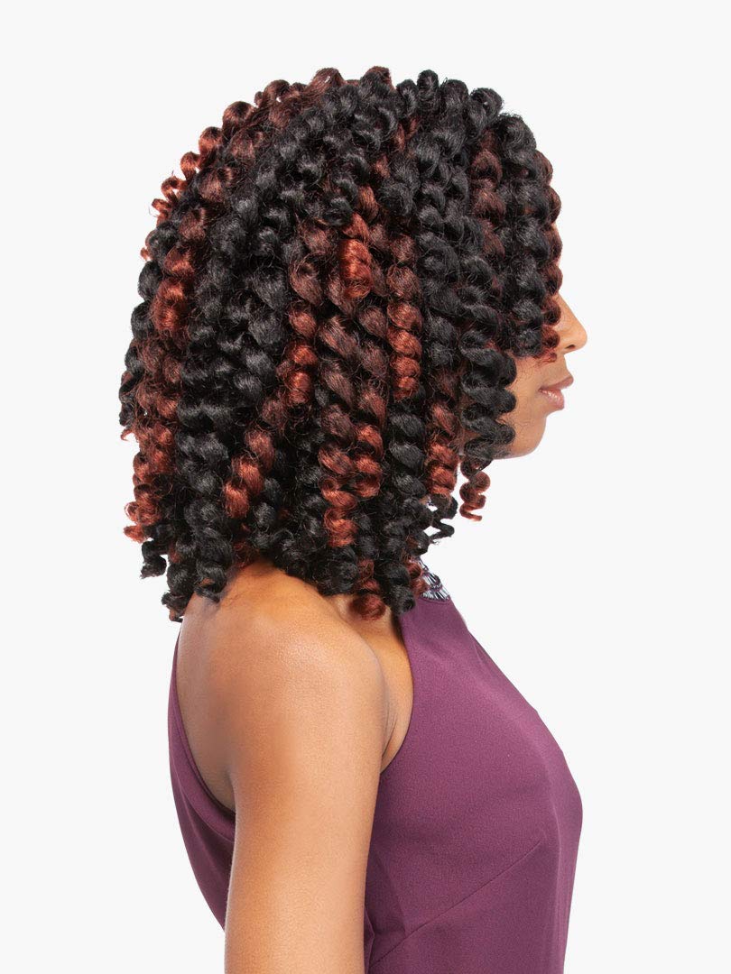 6 Packs Deal!!! JAMAICAN BOUNCE 26" - Sensationnel African Collection Crochet Braid (6-PACK, 1B Off Black)