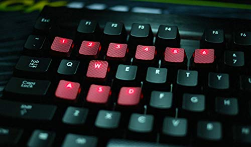 FPS Backlit Key Caps for Corsair K70RGB K70 K95 K90 K65 K63 Gaming Keyboards Cherry Key switches - Red Keycaps