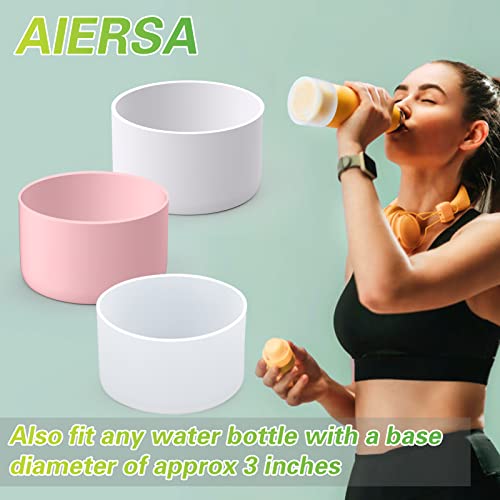 AIERSA 2Pcs Silicone Boot for Simple Modern Trek 40 oz Tumbler with Handle, Protective Water Bottle Bottom Sleeve Cover, Tumbler Accessories, Clear