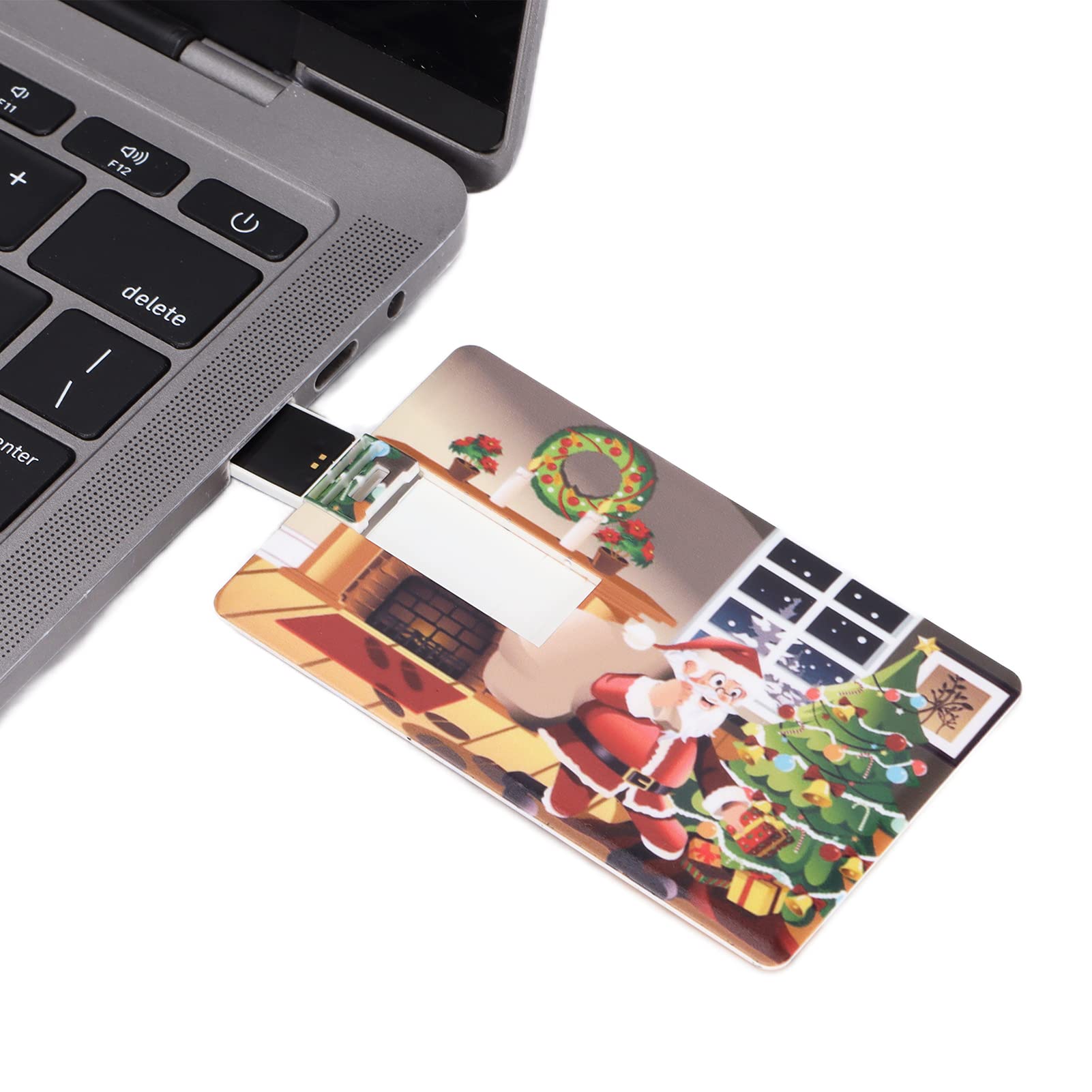128GB USB Flash Drive, Mini Compatible Santa Data Storage,USB2.0 Flash Drive for Windows7/8/10, for Vista, for XP, for Unix, for ME, for NT, for iOS (2GB 08)