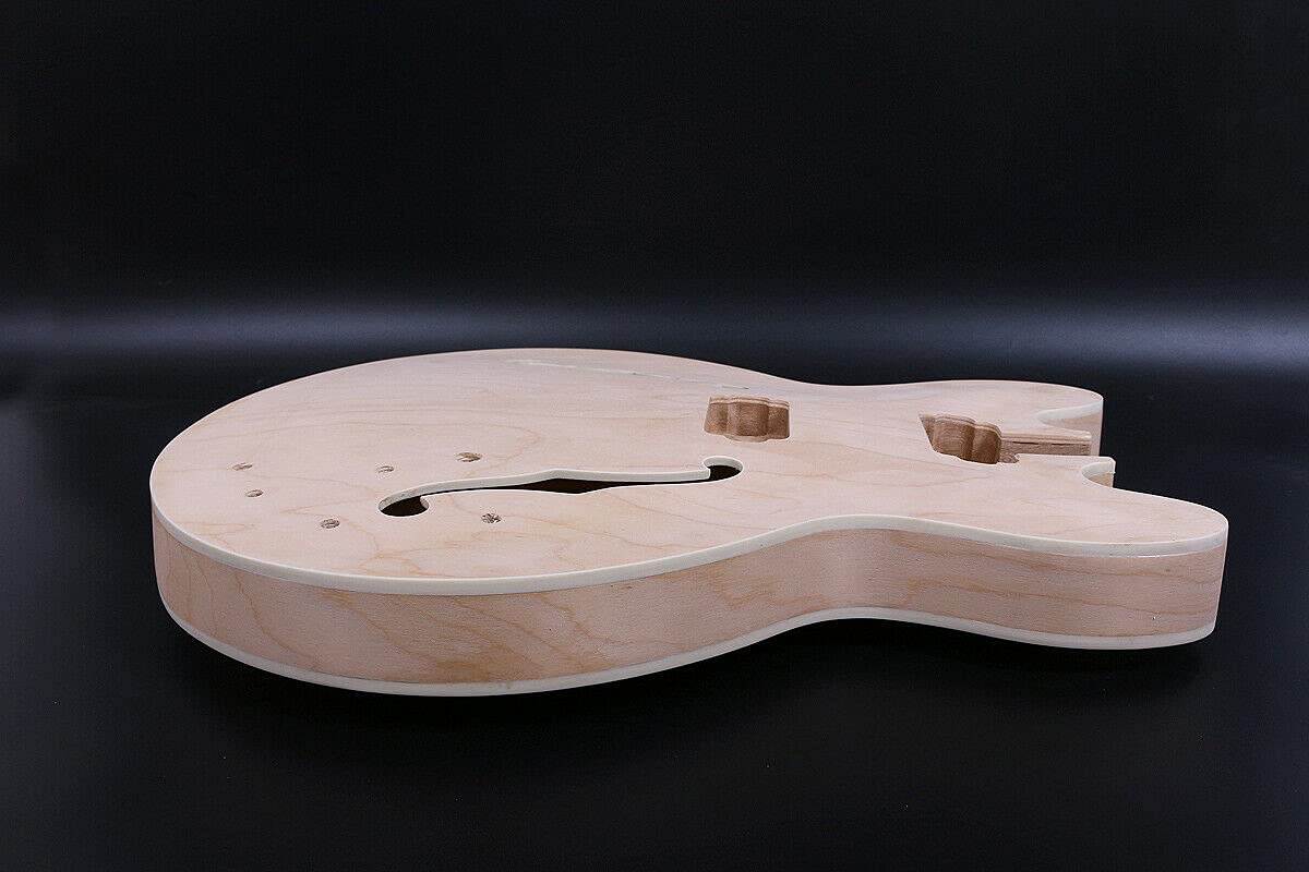1set Guitar Kit ES335 Guitar neck 22fret 24.75inch Guitar Body Semi Hollow Body With Hardwares