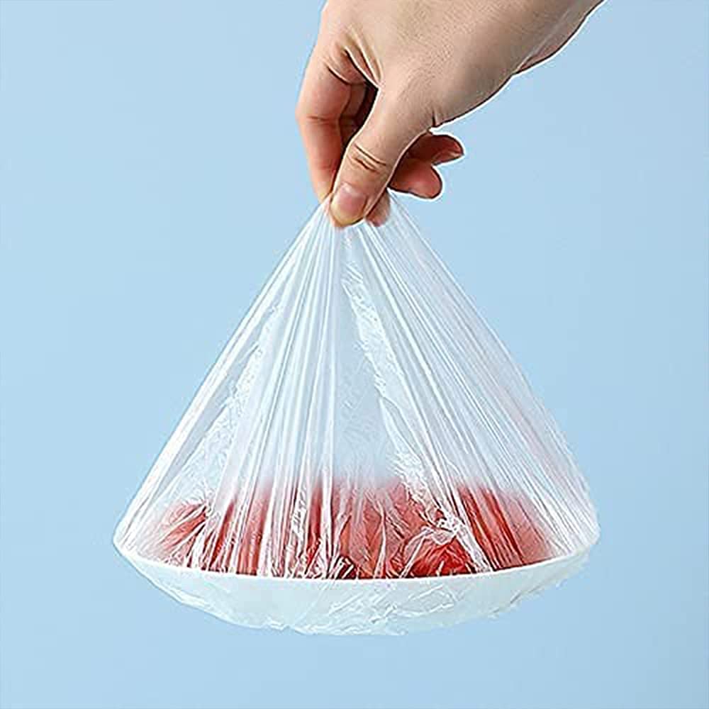 100pcs Plastic Wrap for Food, Elastic Stretch Adjustable Bowl Lids Bags, Plastic Sealing Bags Food Cover, Universal Kitchen Wrap Seal Fresh Keeping Caps