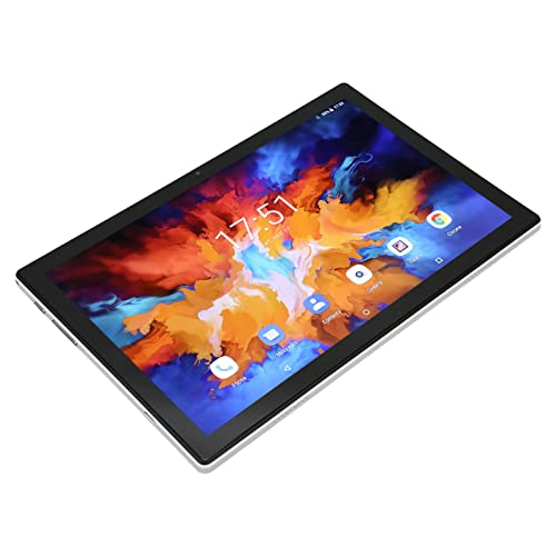 10.1in Tablet, 12GB RAM 256GB, 1920x1200 MT6755 8 Core, with Mouse Keyboard, 4G Call 5G WiFi, 8800mAh Battery 100β240V US Plug (White)