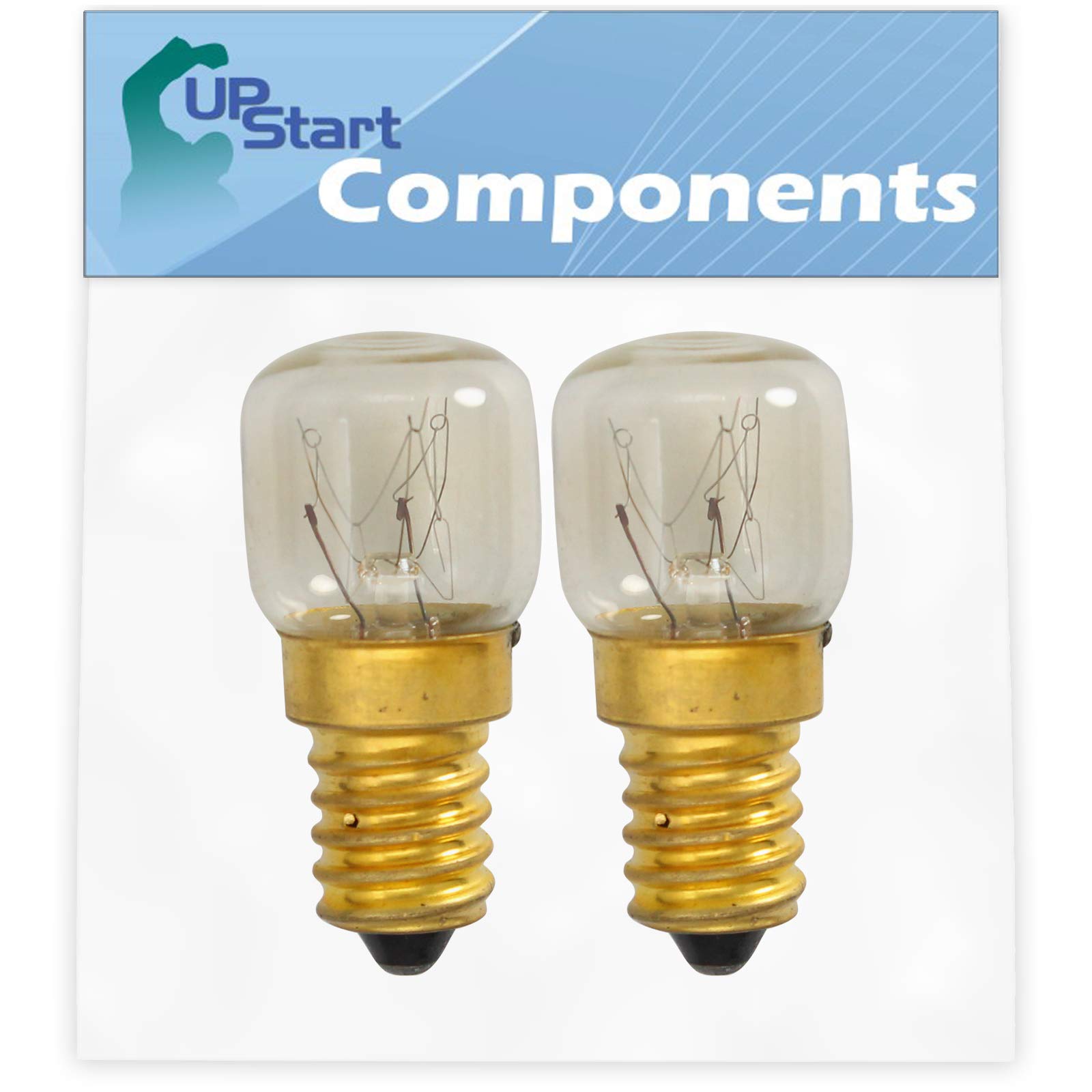 2-Pack 4173175 Light Bulb Replacement for Whirlpool & KitchenAid Ovens - Compatible with Whirlpool WP4173175 & Part Number AP6009180, 4173175, 3178521, 4452166 Light Bulbs