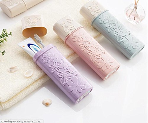 1PC Green Plastic Travel Toothbrush Multifunction Wash Cup Case/Holder/Container Portable Business Trips Handy Travel Toothpaste Storage Box