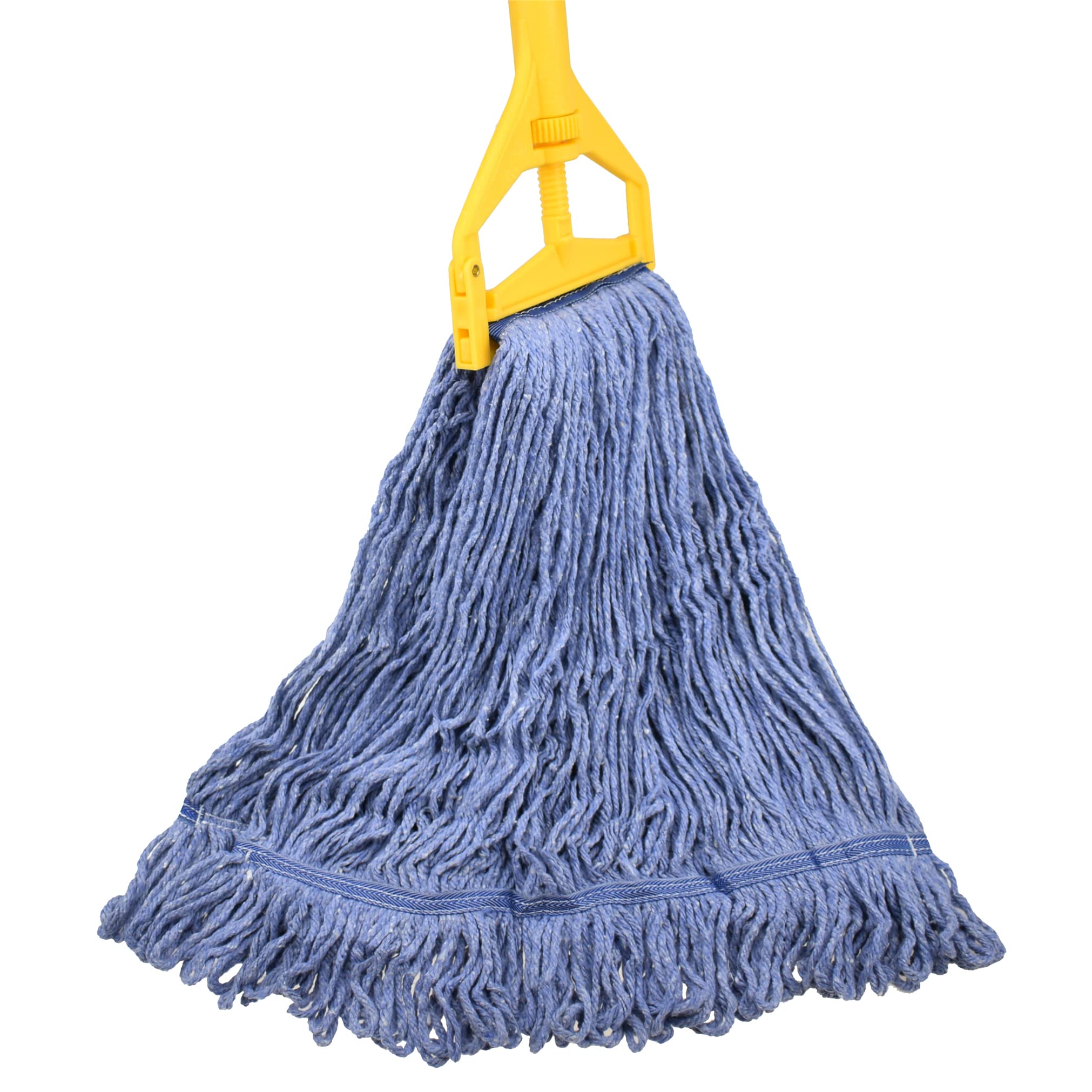 16 Oz Loop-End Blue Mop Head Replacement Heavy Duty Commercial String Mop Head Refill 2 Pieces
