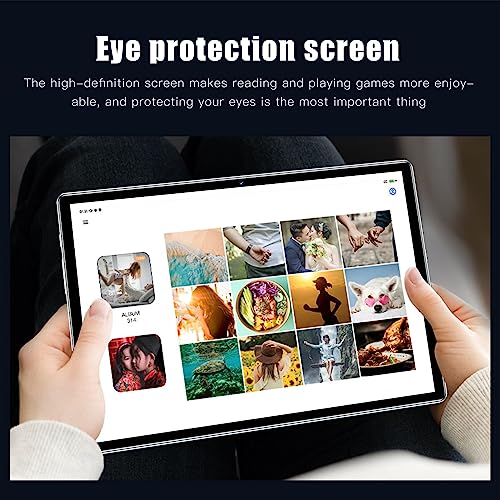 128GB ROM 10.1Inch Tablet, 11 HD Gaming Tablet PC, 3G Dual SIM Network, Capacitive Screen 5 Point Touch, IPS HD Octa Core, 10Inch 4GB RAM Laptop PC for Students (US Plug)