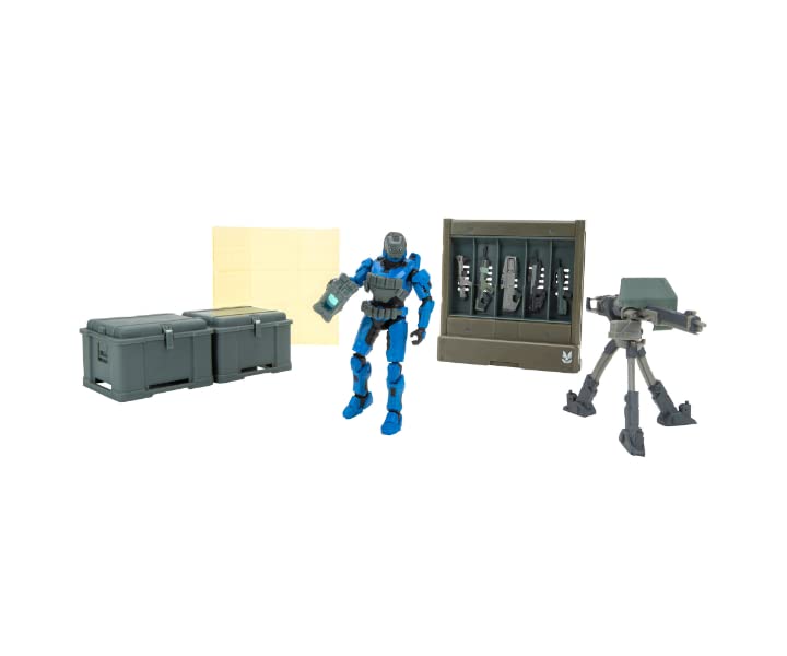 HALO 4β Hero Mission Pack - Spartan Gungnir and Elite Mercenary Action Figures Plus Weapons Infinite Accessories - UNSC Checkpoint
