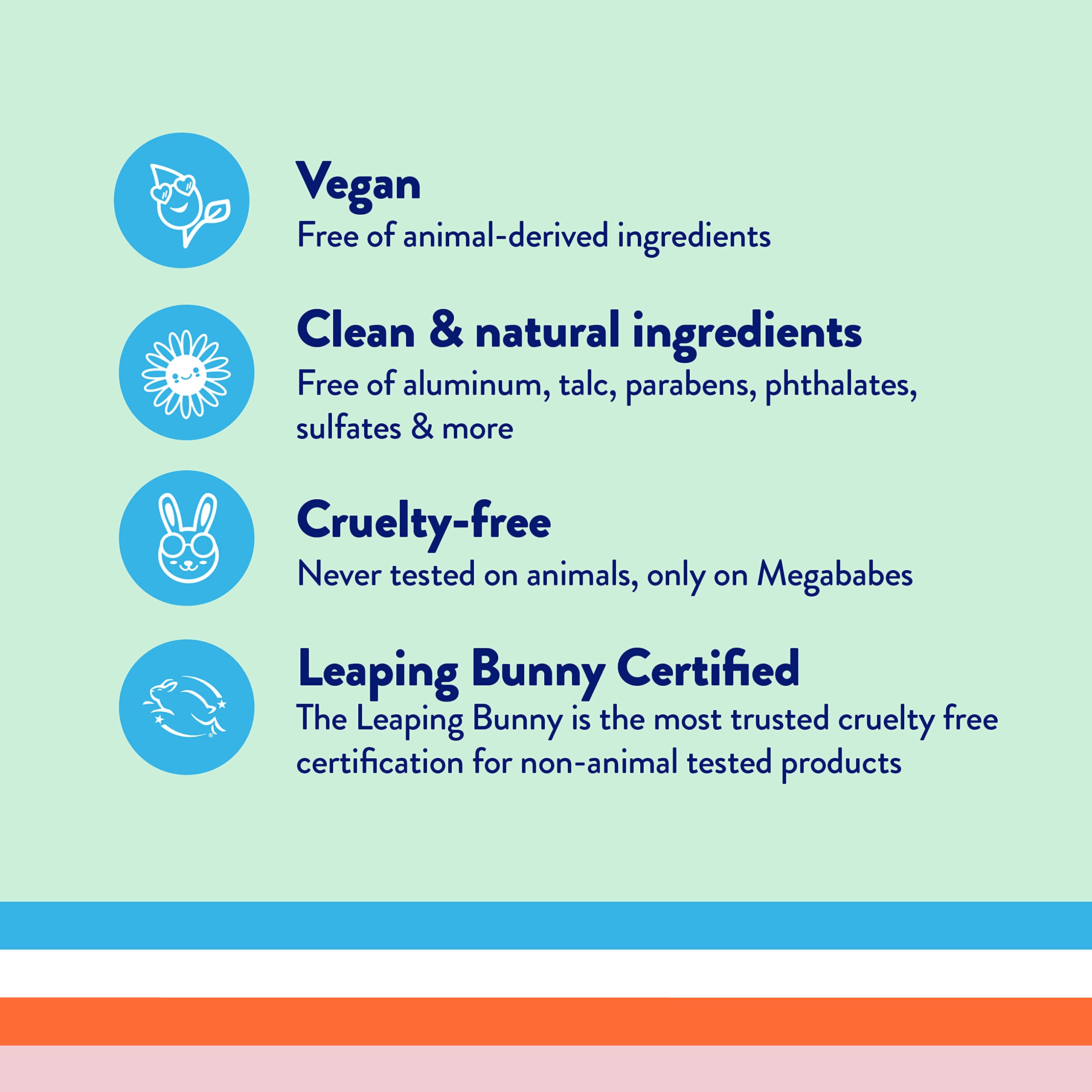 Megababe Daily Deodorant - The Green Deo with Anti-Antioxidants | Aluminum-Free, Solid, All Natural | Geranium & Lemon | Free from Parabens, Sulfates & Phthalates | 2.6 oz