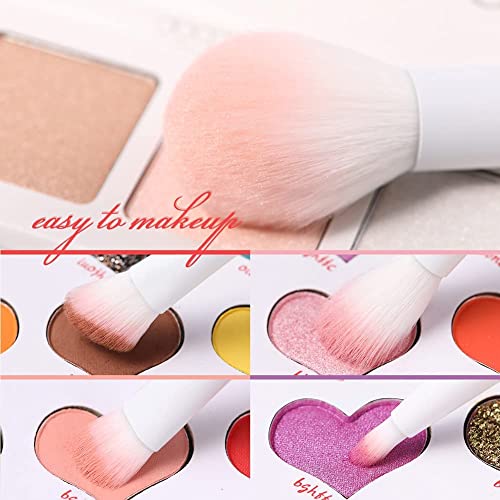 Docolor Professional Makeup Brushes Set 32Pcs Make up Brushes Premium Kabuki Foundation Blending Face Powder Blush Contour Eye Shadows Eyebrow Eyeliner Make Up Brush Gift Kit