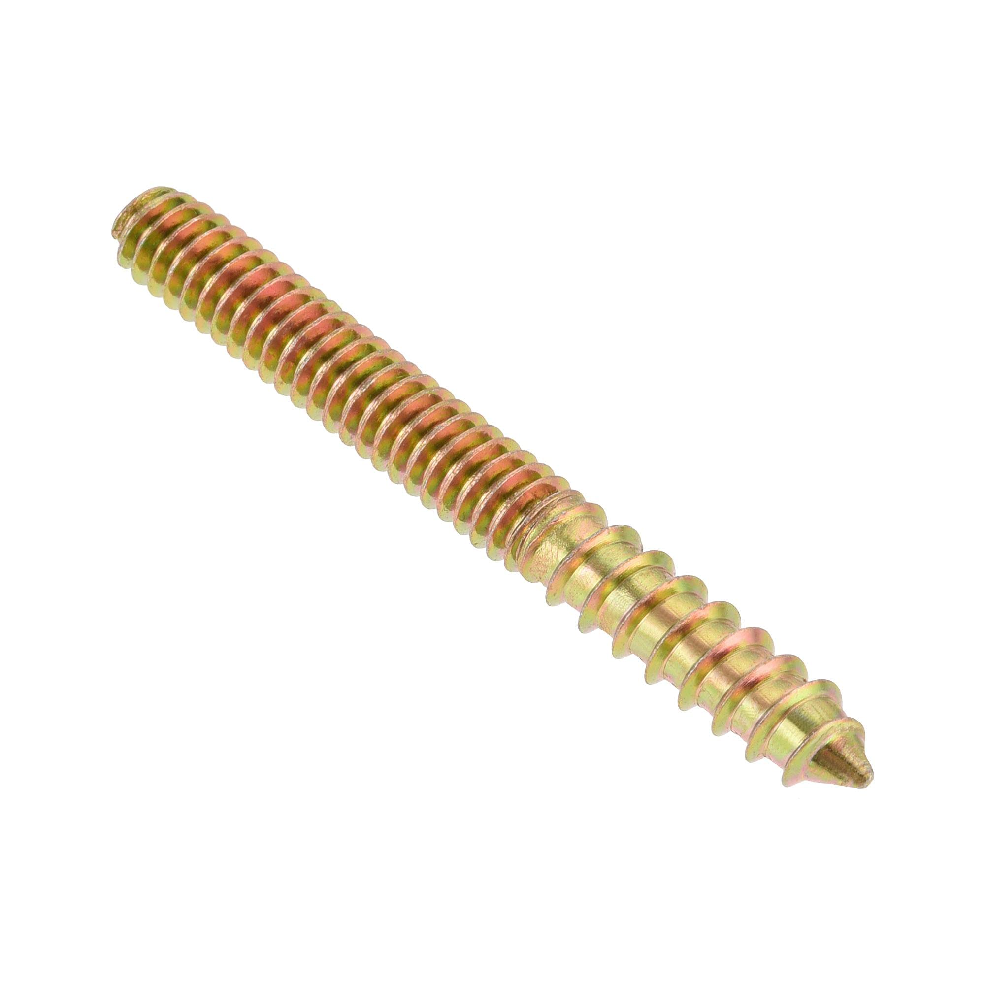 uxcell 1/4-20 x 2-1/4" Hanger Bolts Double Head Dowel Screw for Wood Furniture 10pcs