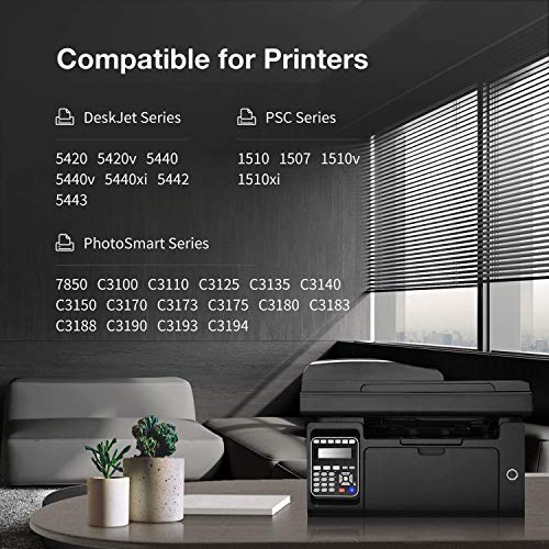 LEMERO Remanufactured Ink Cartridges Replacement for HP 92 93 for DeskJet 4160 5440 5420 PhotoSmart C3100 C3110 C3125 Printer (1 Black 1 Tri-Color)