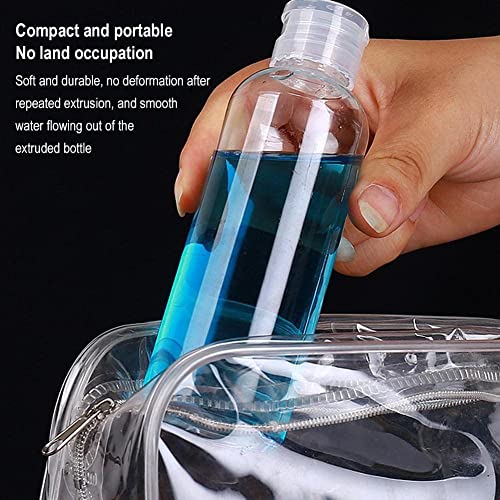 1PC Refillable Transparent Empty Bottle Plastic Bottle for Travel Sub Bottle Container Bottling Cosmetic Shampoo Separate Lotion