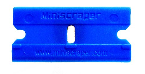 Razor Scraper with 20 Polycarbonate Double Edged Plastic Blades