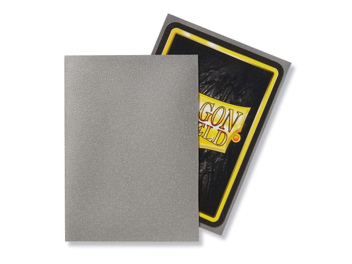 2 Packs Dragon Shield Matte Silver Standard Size 100 ct Card Sleeves Value Bundle! …