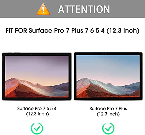 ZenRich (2 Pack) Tempered Glass Screen Protector for Surface Pro 7 Plus/Surface Pro 7/Surface Pro 6/ Surface Pro 5/Surface Pro 4, Glass Screen Film with 9H Hardness/Case Friendly/for S Pen