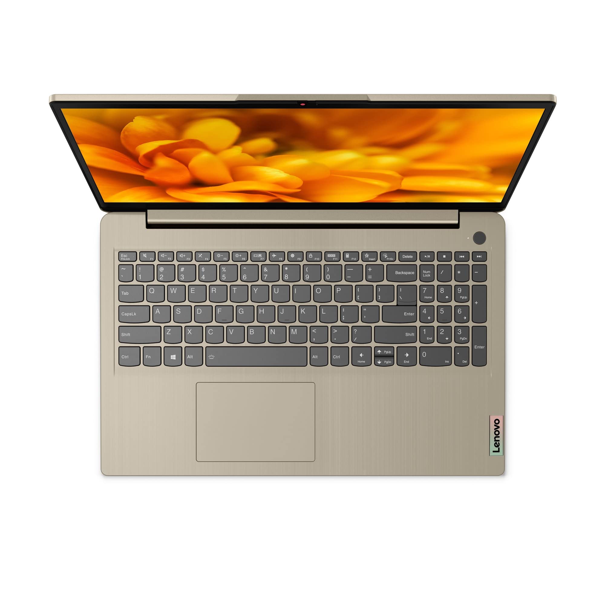 Lenovo 2023 IdeaPad 3 15.6" FHD Touchscreen Laptop Intel 2-Core i3-1115G4 UHD Graphics 12GB RAM DDR4 512GB NVMe SSD WIFI AC Bluetooth Webcam HDMI USB-C Card Reader Sand Windows 10 Pro w/ 32GB USB